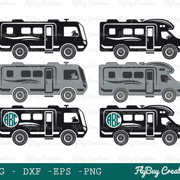 Motorhome Silhouette Svg - Etsy