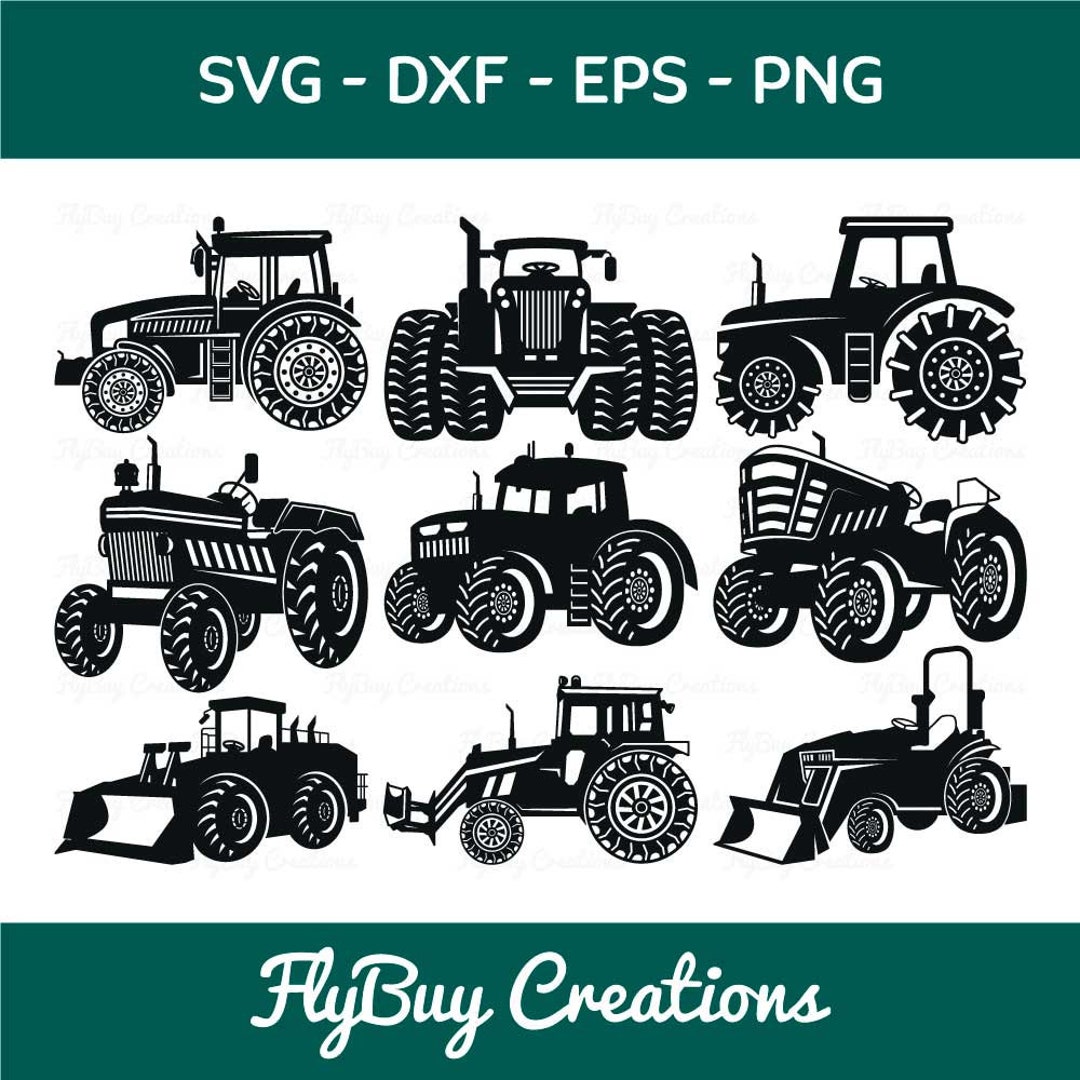 Tractor SVG Bundle-farm Tractor Svg-farm Transportation Svg-giant ...