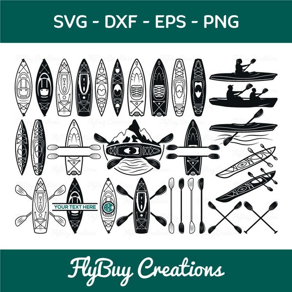 Kayak Svg - Etsy