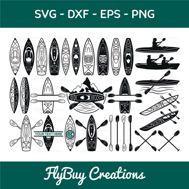 Kayak Svg - Etsy