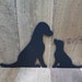 Black Labrador Dog Door Topper Silhouette Picture Frame Shelf Great ...
