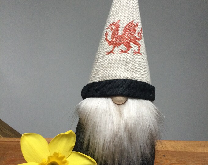Welsh Dragon Gnome Handmade in Wales Unique Gift Cymru Am Byth - Etsy