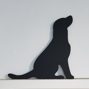 Black Labrador Dog Door Topper Silhouette Picture Frame Shelf Great ...