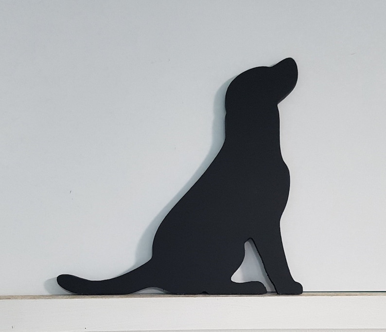 Black Labrador Dog Door Topper Silhouette Picture Frame Shelf | Etsy UK