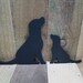 Black Labrador Dog Door Topper Silhouette Picture Frame Shelf Great ...