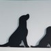 Black Labrador Dog Door Topper Silhouette Picture Frame Shelf Great ...