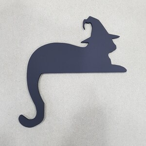 Halloween Cat Witches Hat Door Topper Silhouette Picture Frame Shelf ...