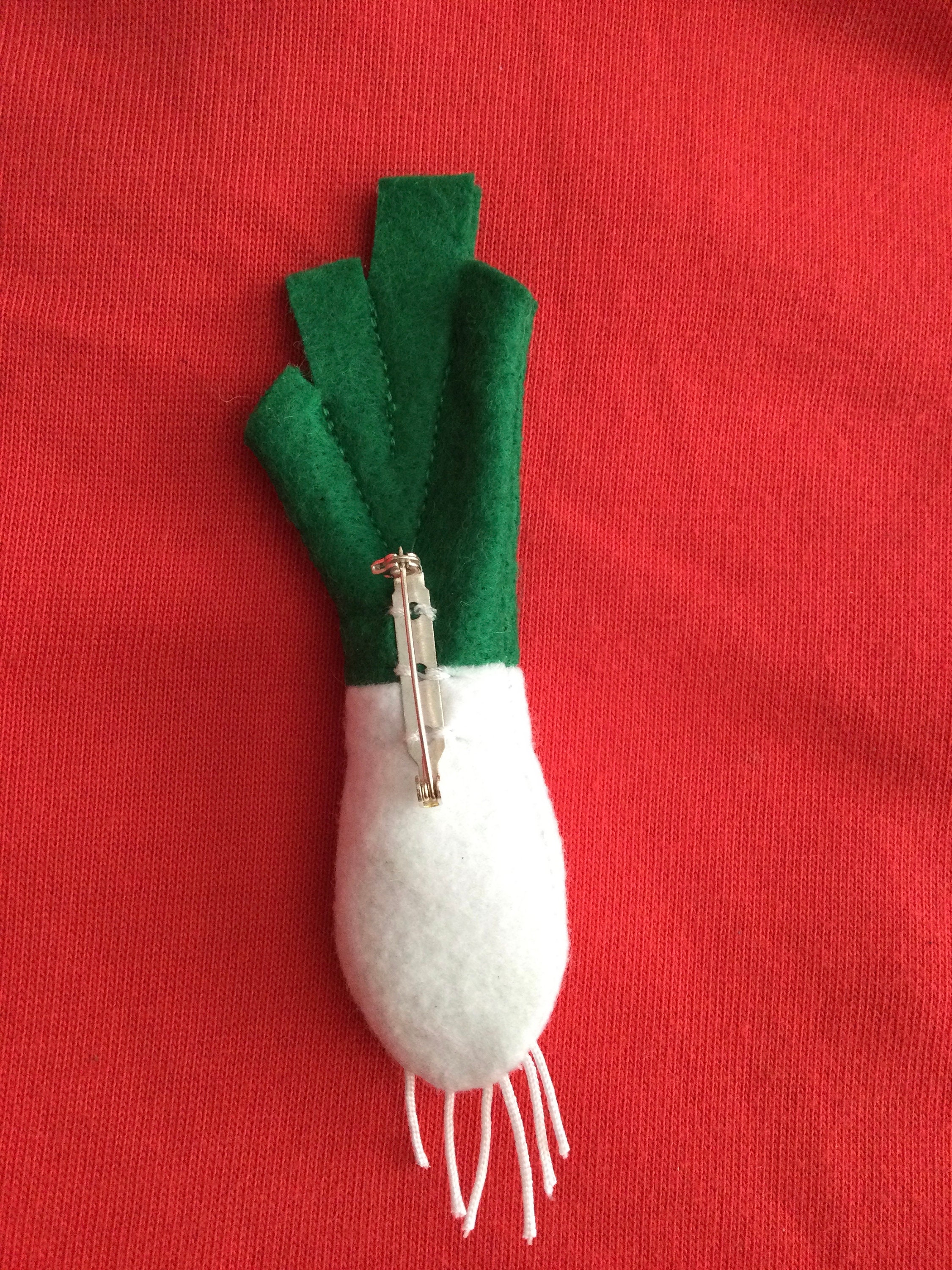Welsh Daffodils and Leeks Handmade Felt Brooches Cymru St David’s Day ...