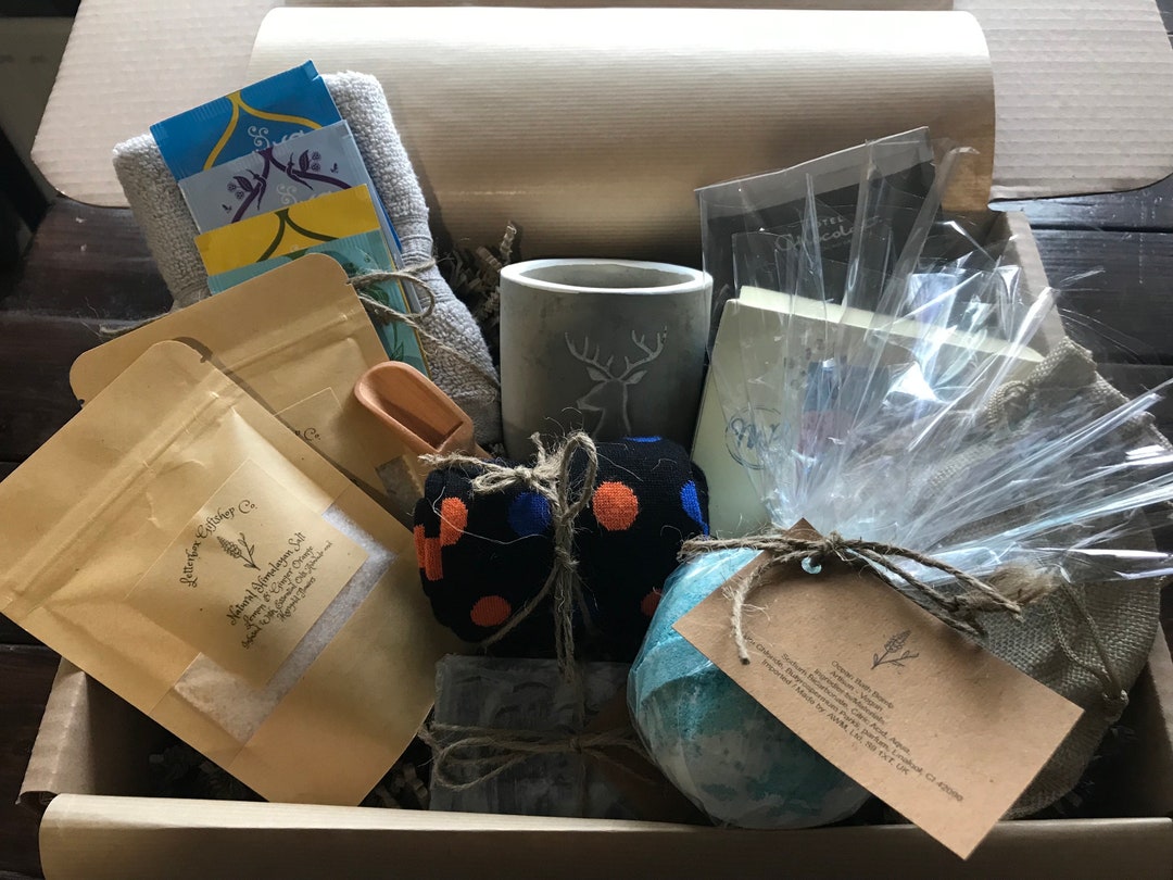 Ultimate Luxury Wellbeing Hamper for Men, Self Care Giftbox, Manly ...