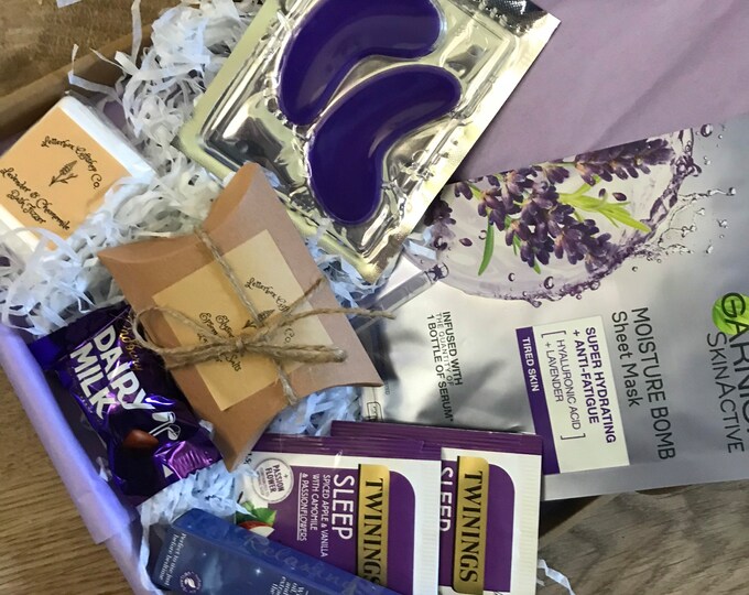 Sleep Letterbox Gift Rest & Relaxation Deluxe Pamper Hamper Wellbeing ...