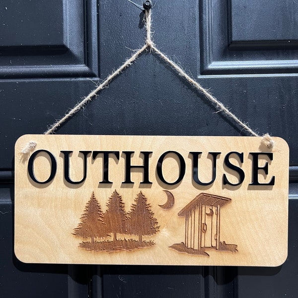 Outhouse Door Sign - Etsy