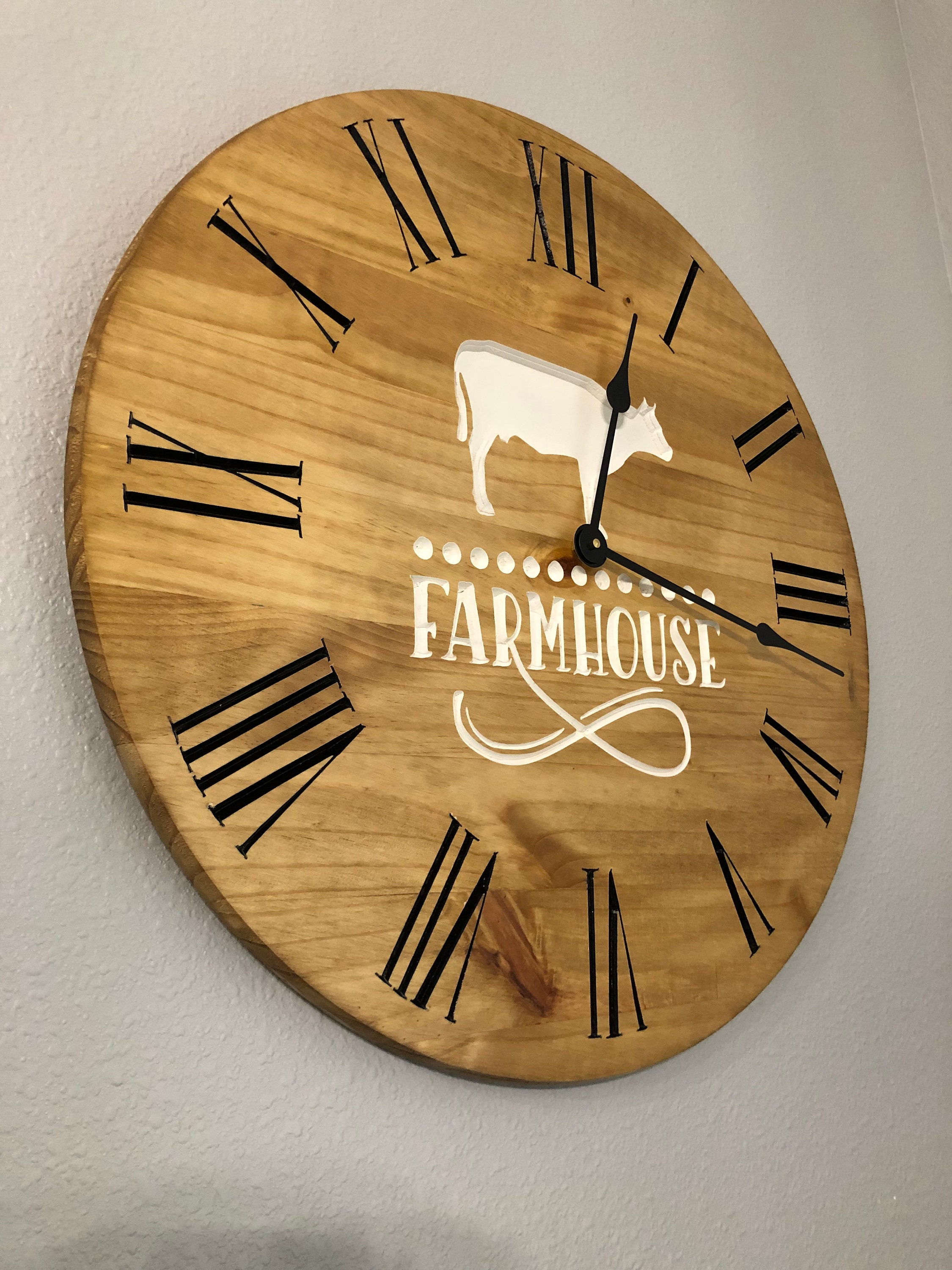 Farmhouse Clock - Etsy