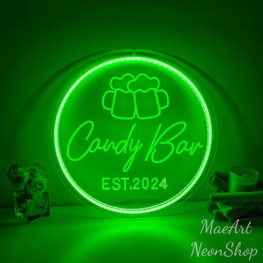 Custom Bar Neon Light Cocktail Led Light Personalized Gifts Home Bar ...