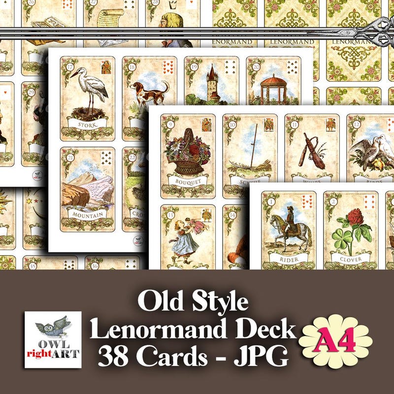 Lenormand Deck Printable - Etsy