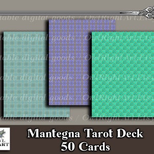 Mantegna Tarot Deck 50 Cards- Printable Italian Tarocchi Cards ...