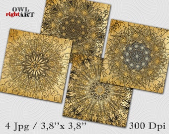 Mandala Decoupage Paper - Etsy