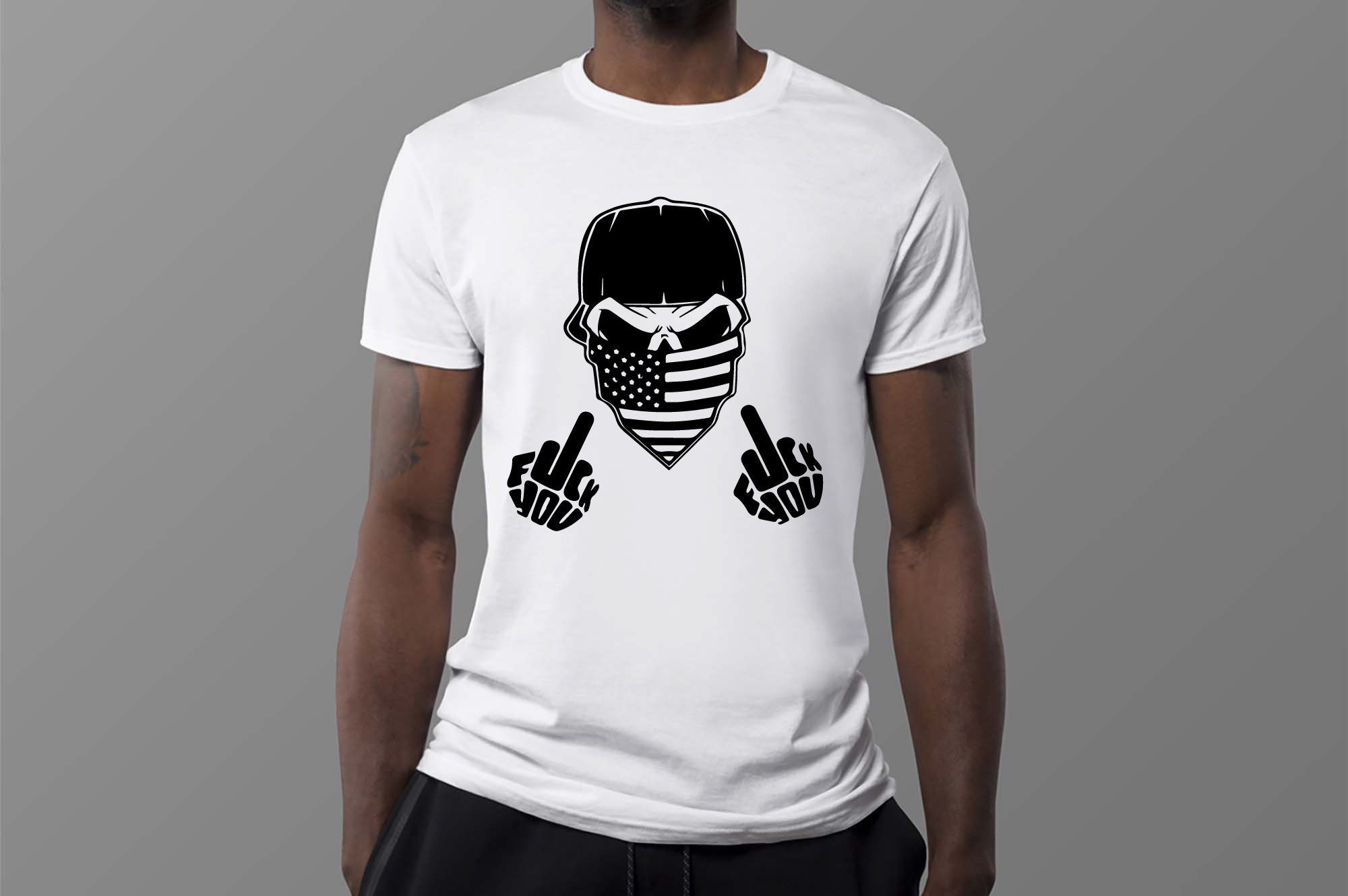 Middle Finger, Skull,cranium,finger Printing,american Flag,cricut ...