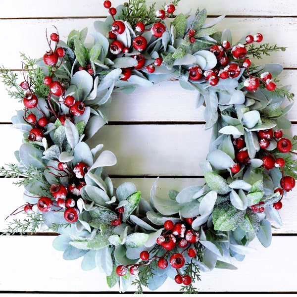 Red Berry Wreath - Etsy