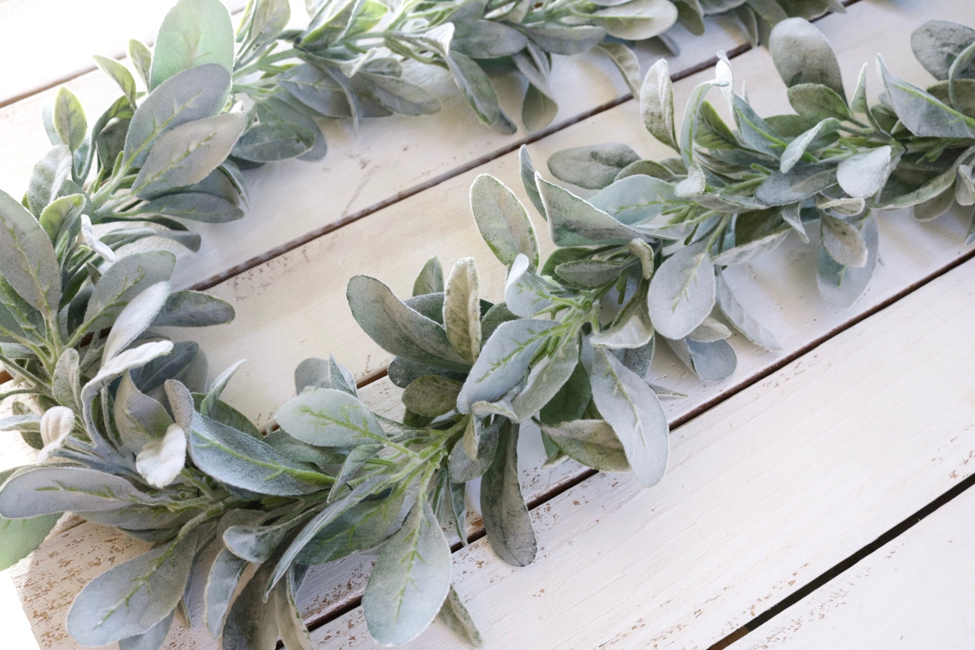 Lambs Ear Garland Lambs Ear Farmhouse Decor Year Round | Etsy