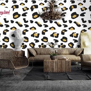 Cheetah Pattern Peel and Stick Wallpaper, Cheetah Print Removable ...