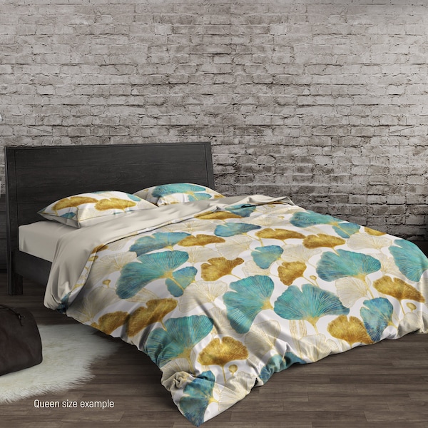 Ginkgo Leaf Duvet Cover - Etsy