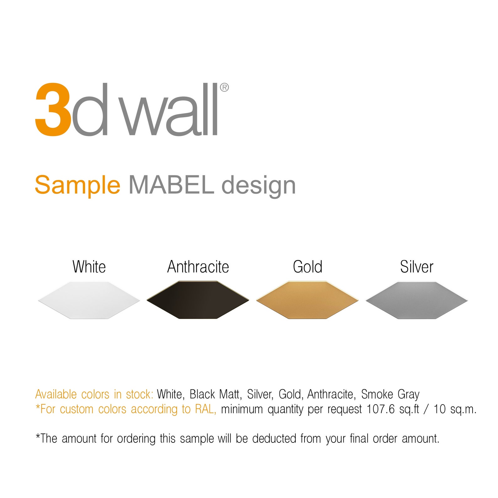 Mabel 3D Wall Tiles Copolimer Panels Samples Mabel Design - Etsy