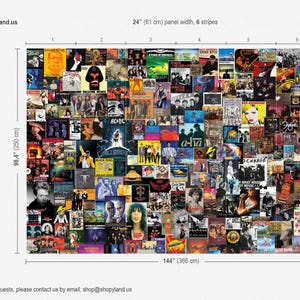 Rock Legends Posters Collage – Hard Rock Wall Mural – Peel&stick Retro ...