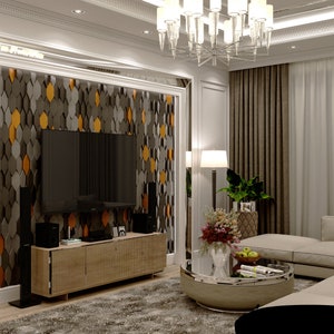 MABEL 3D Wall Panels – Polygonal Design Wall Tiles – Easy to Install 3D ...