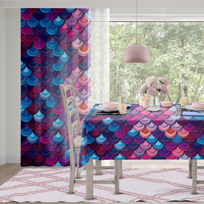 Mermaid Runners Microfiber Tablecloths Table Runners Mermaid - Etsy UK