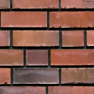 Red Clinker Wallpaper, Bricks Effect Wall Decor, Industrial Design ...