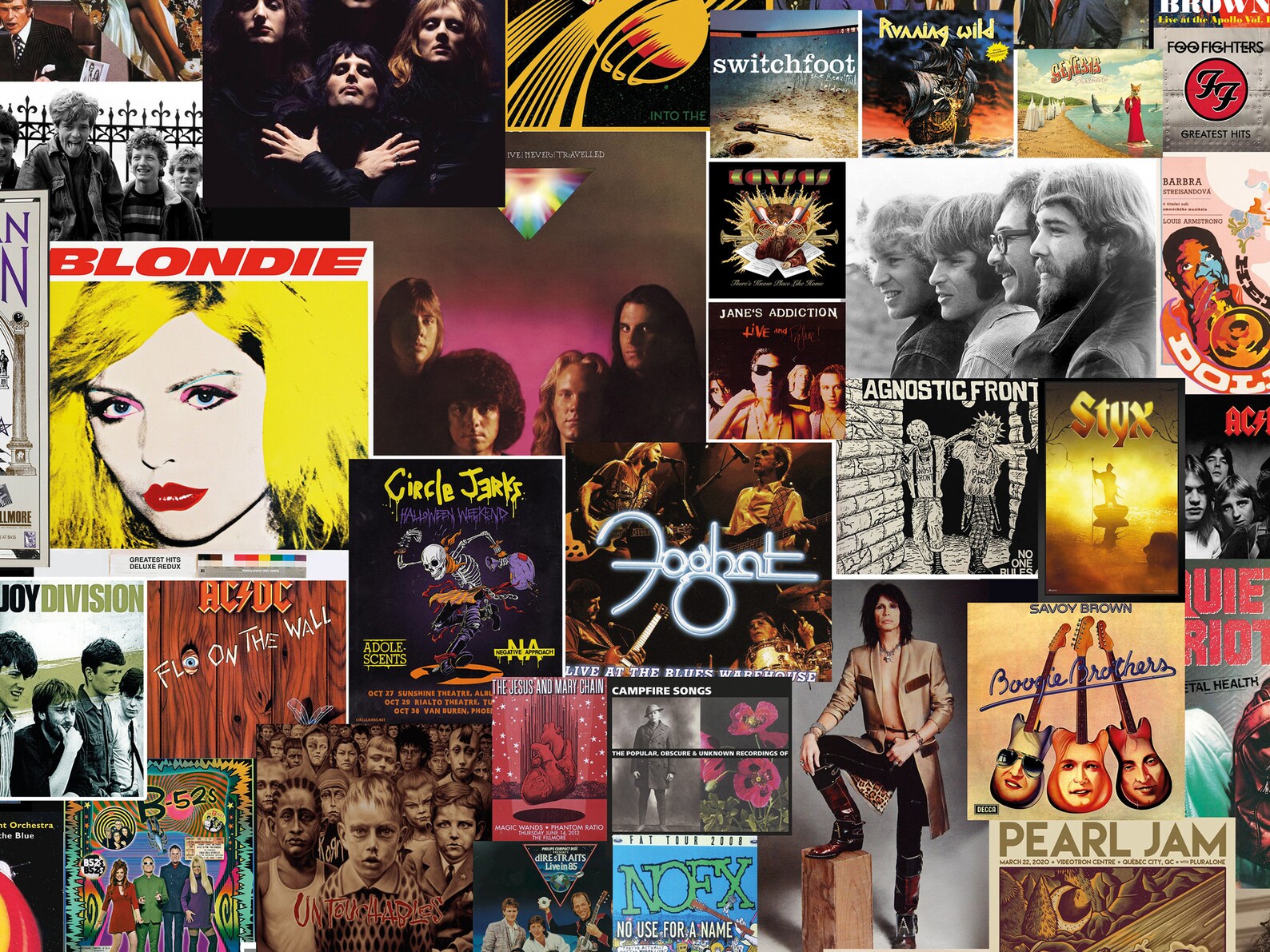 Rock Legends Posters Removable or Traditional Wallpaper Hard - Etsy