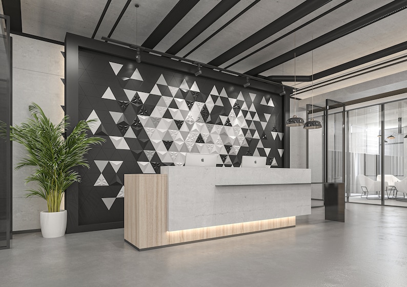 3D Wall Panels NAVA – Pyramid Design Wall Tiles – Modern Decorative ...
