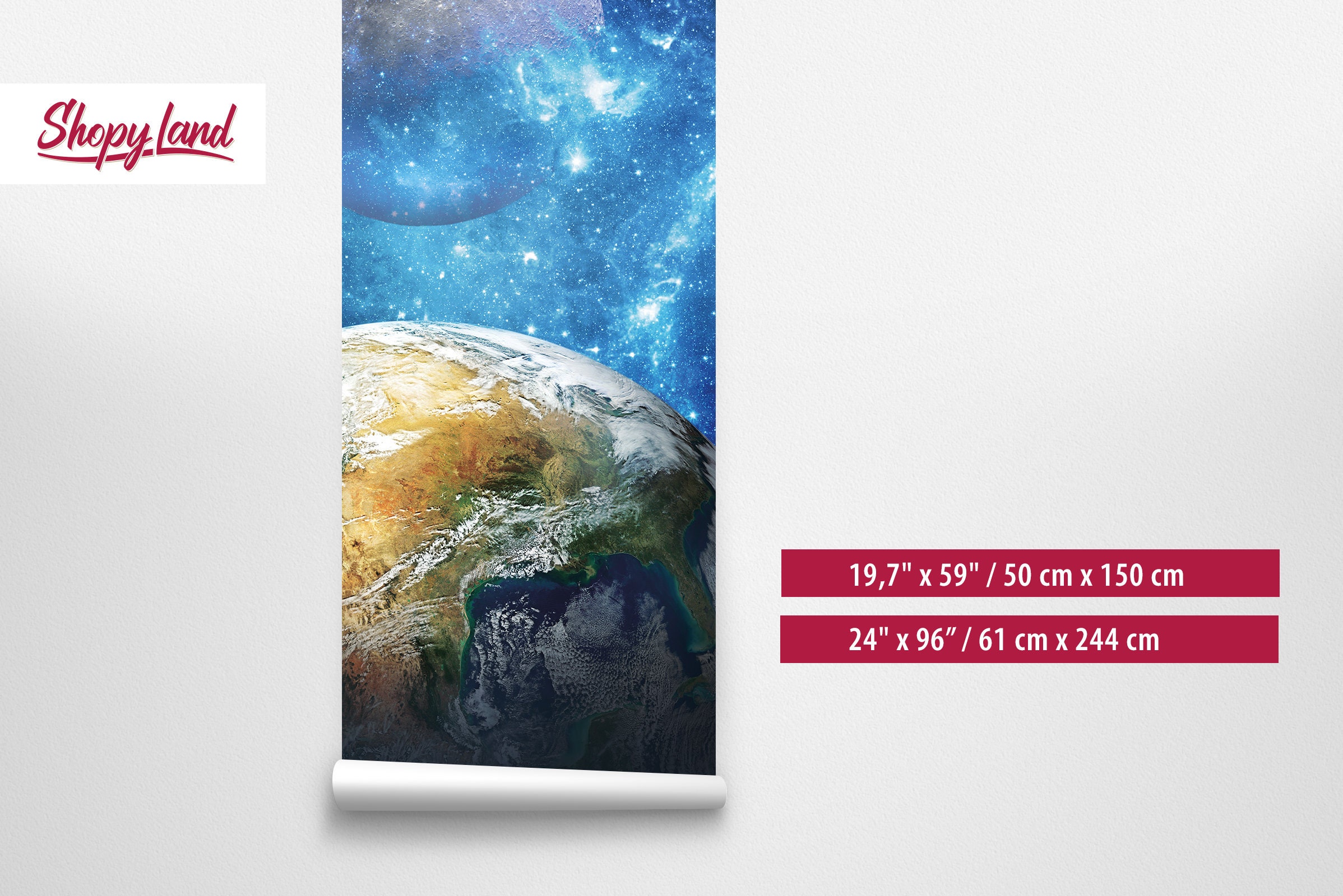 Space Removable Wallpaper, Planet Wall Mural , Sci-fi Wall Mural ...