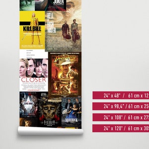 Movie Posters Removable Wallpaper - Traditional Wall Mural - Peel and ...