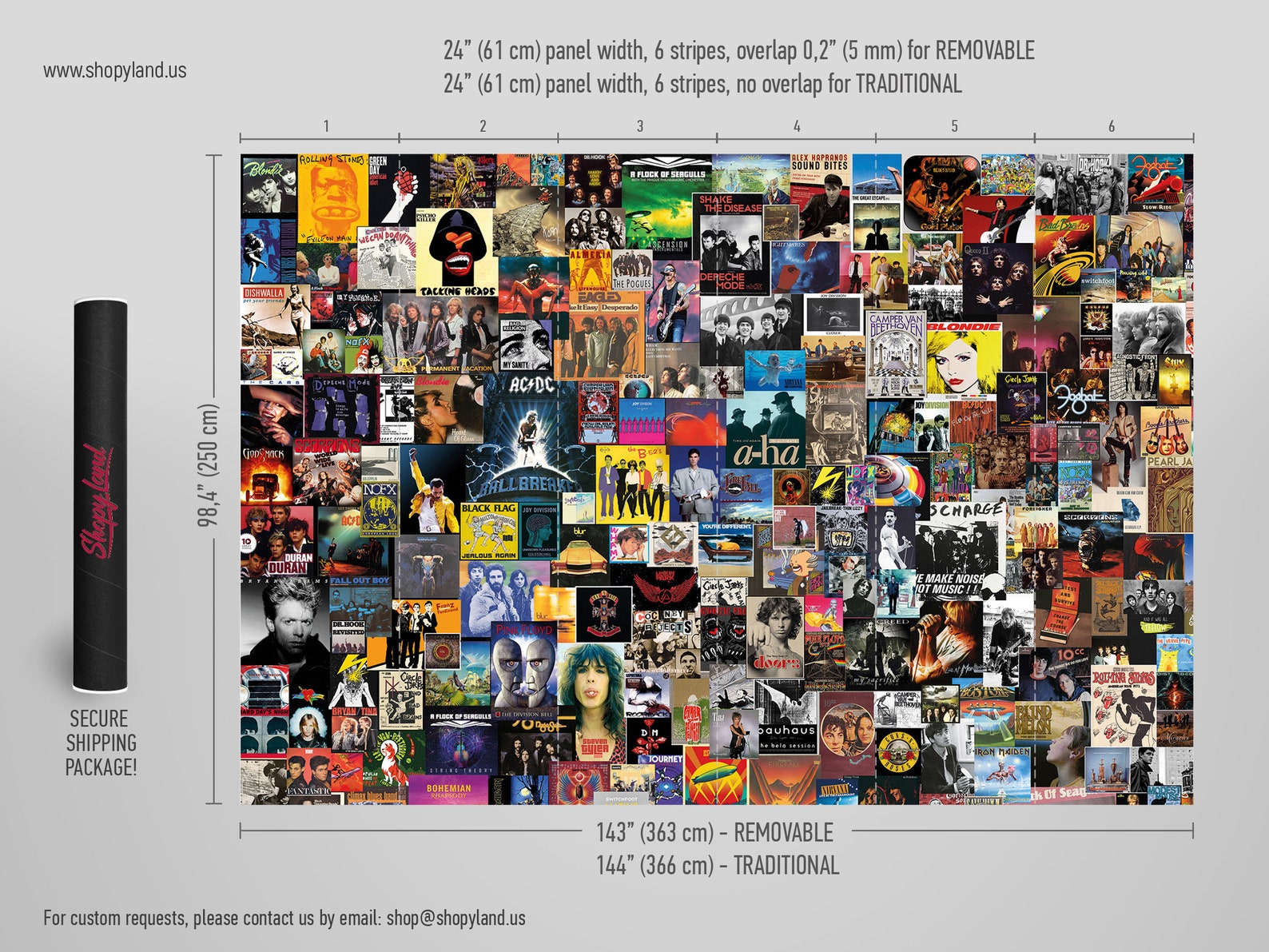 Rock Legends Posters Removable or Traditional Wallpaper Hard - Etsy