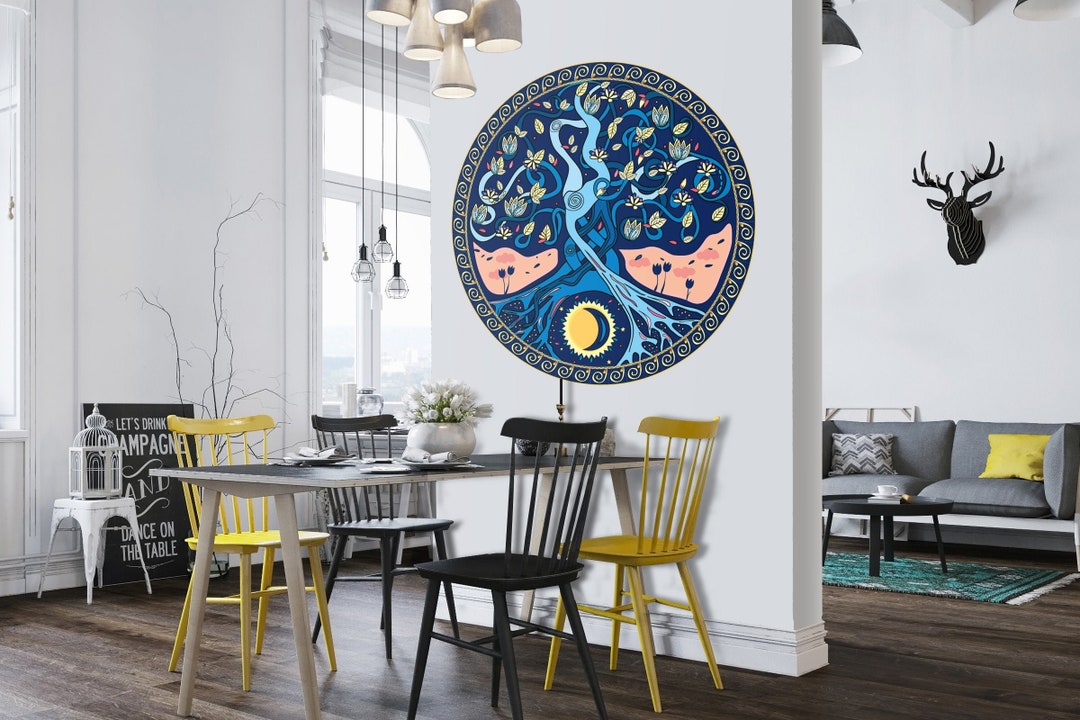 Tree of Life Removable Wall Mural, Tree of Life Peel and Stick Wall ...