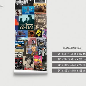 Rock Legends Posters Collage – Hard Rock Wall Mural – Peel&stick Retro ...