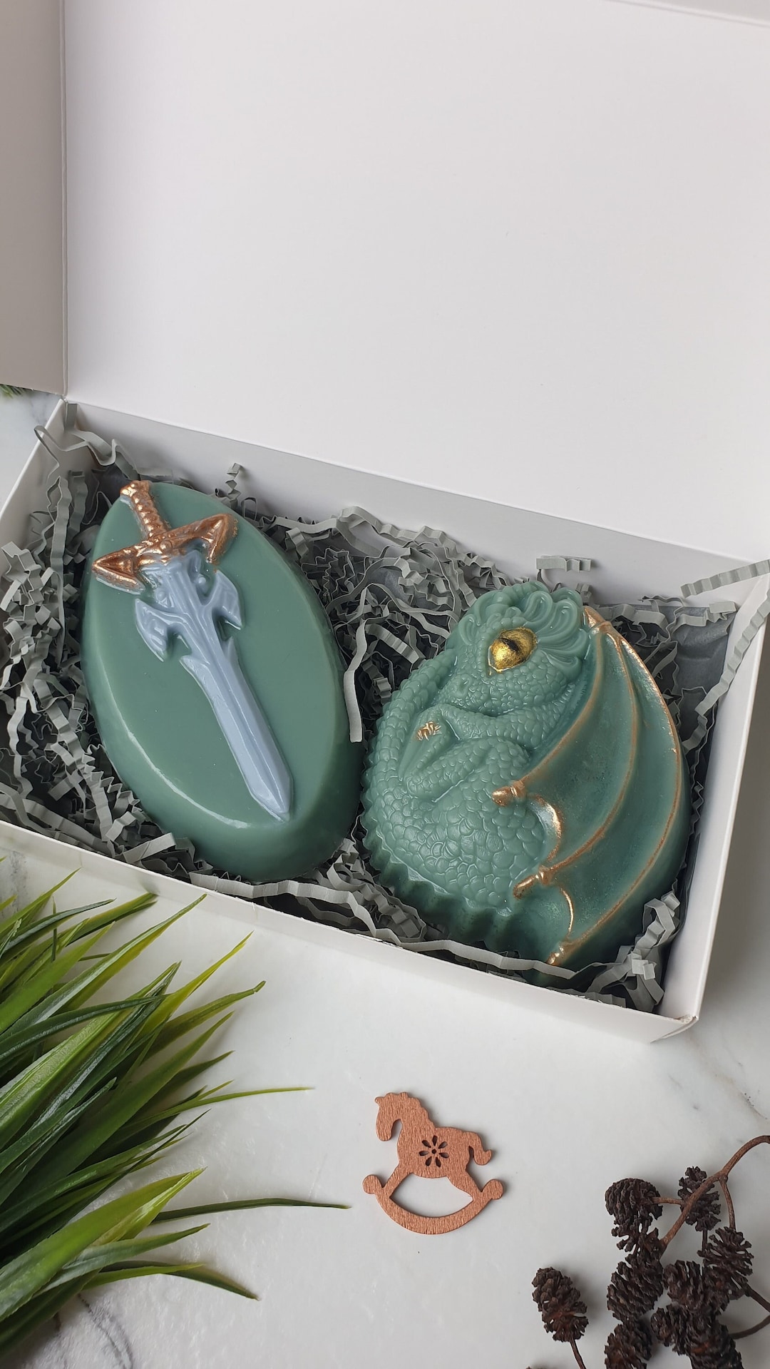 Wass Dragon & Sword Soap – 2D Glycerin Soap – Handmade – Set or Single ...