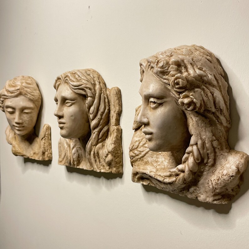 Euphrosyne, Wall Sculpture, Wall Art, Greek Goddess, Mythology, Ozan ...