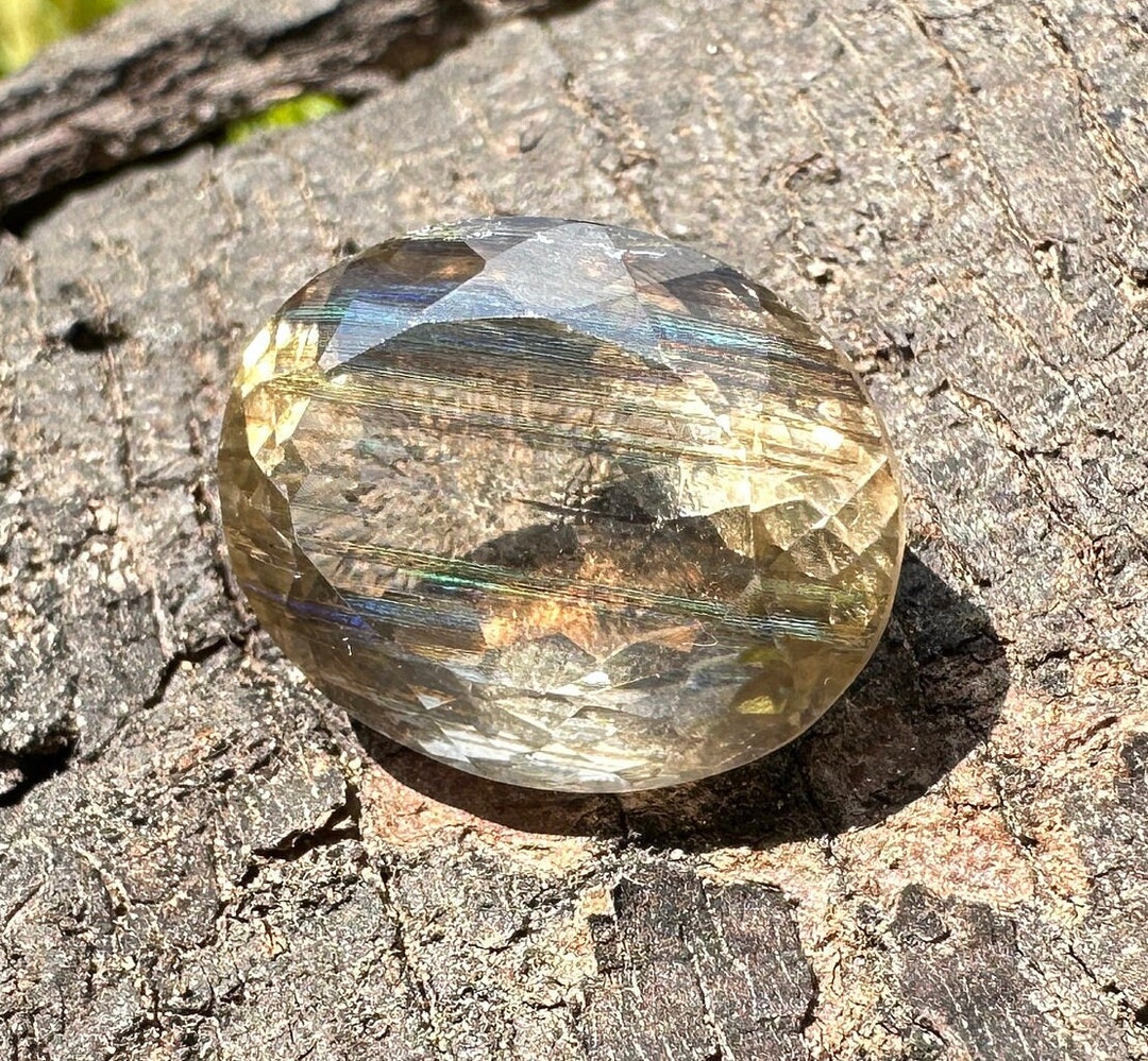 Amazing.! Rainbow Scapolite Faceted - Natural Peacock Fire Scapolite ...