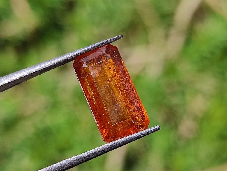 KYANITE Crystal - Rare Orange Kyanite Faceted Crystal - Kyanite Loose ...