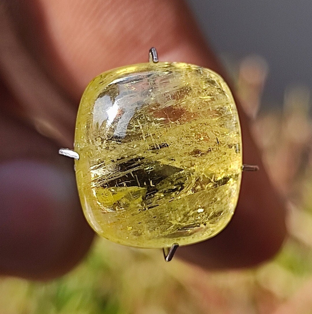 HELIODOR AQUAMARINE - Natural Heliodor Crystal Smooth Cabochon Gemstone ...