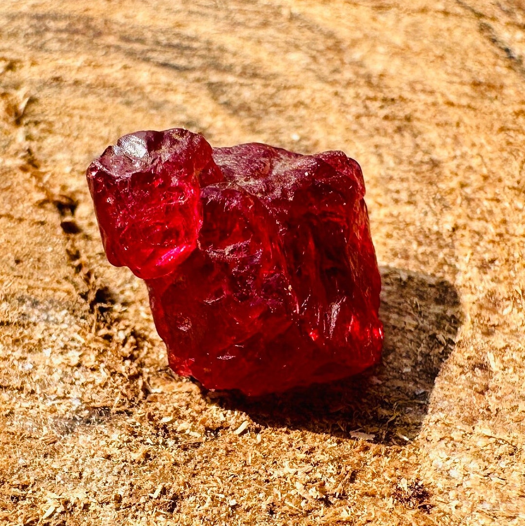 Amazing.! Pigeon Red Spinel Raw - Burmese Red Spinel Stone - Healing ...