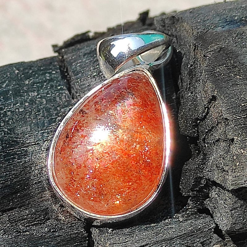 Sunstone Pendant - Etsy