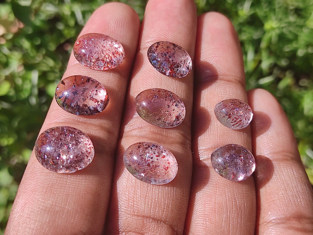 SUPER SEVEN QUARTZ - Natural Super 7 Smooth Cabochons Gemstone ...