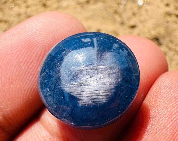 Blue Sapphire.! Flashy Blue Star Sapphire Cabochon - Natural Blue ...