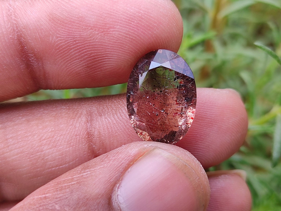 SUPER SEVEN QUARTZ Crystal Natural Super 7 Quartz Faceted Gemstone ...