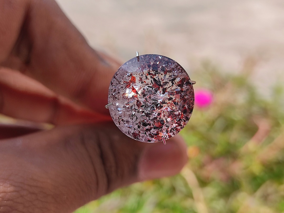 SUPER SEVEN QUARTZ Crystal - Natural Super 7 Quartz Faceted Gemstone ...