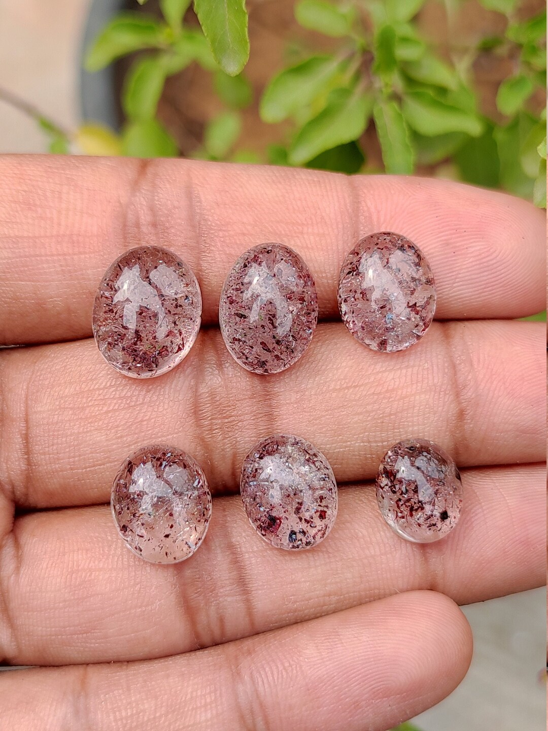 Buy Beautiful SUPER SEVEN Quartz Smooth Cabochon Gemstone, Wholesale ...