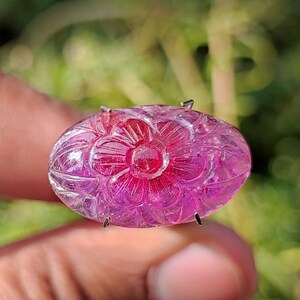 Beautiful.!mozambique Ruby Carving - Natural Heated Ruby Stone ...